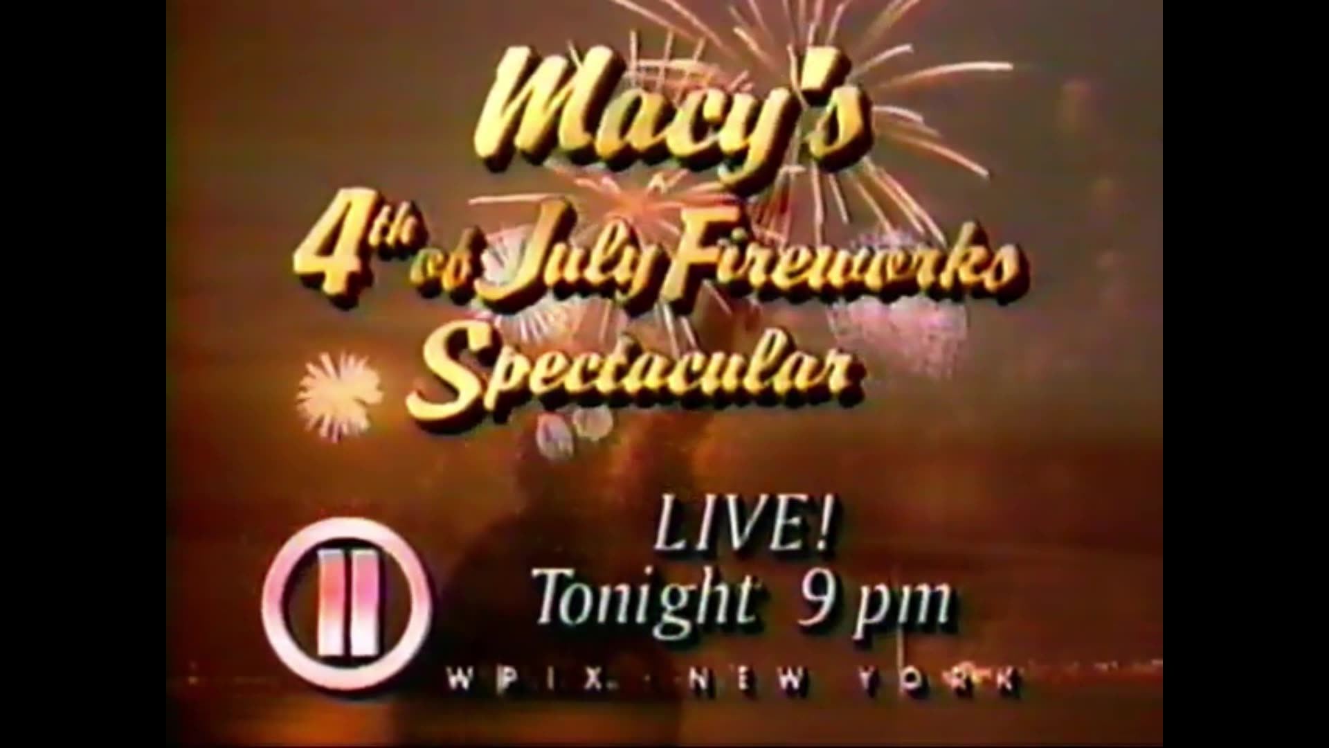 Macy's 4th of July Fireworks Spectacular promo commercial - 1992