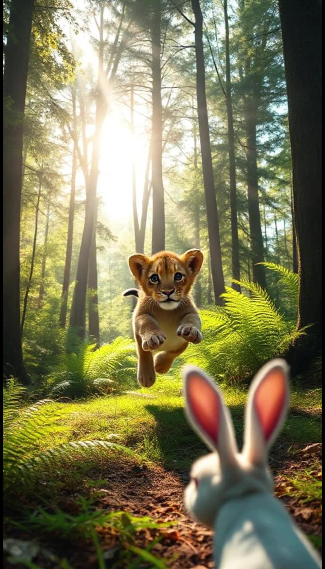 Poor pug was throwed out the plane,lovely lion rescued him#rescue # ...