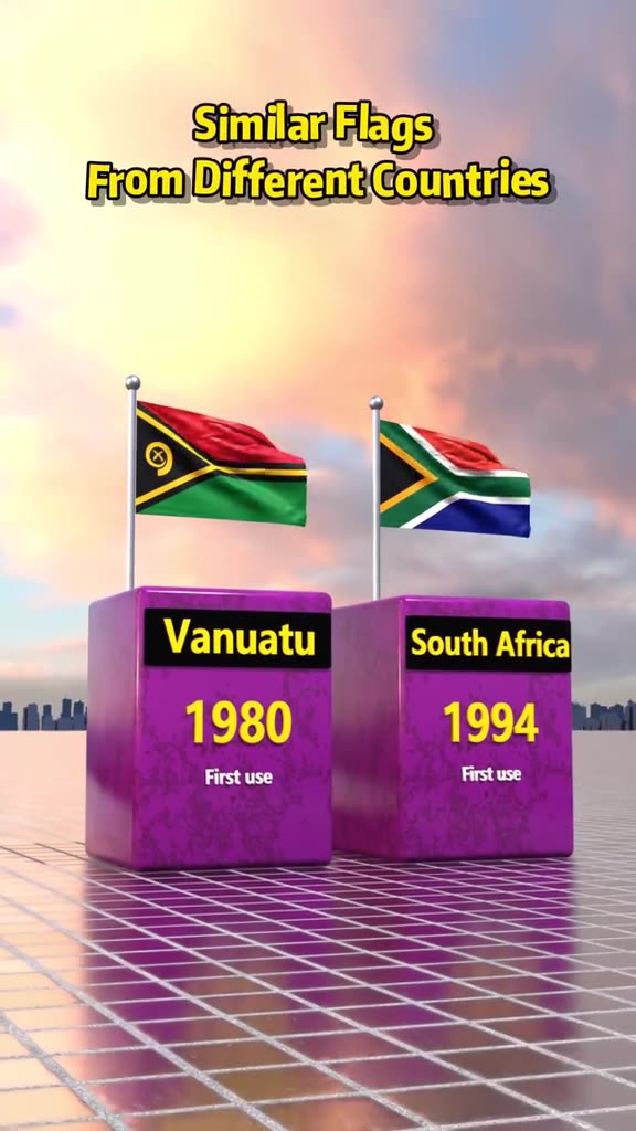 Similar flags from different countries 🧐