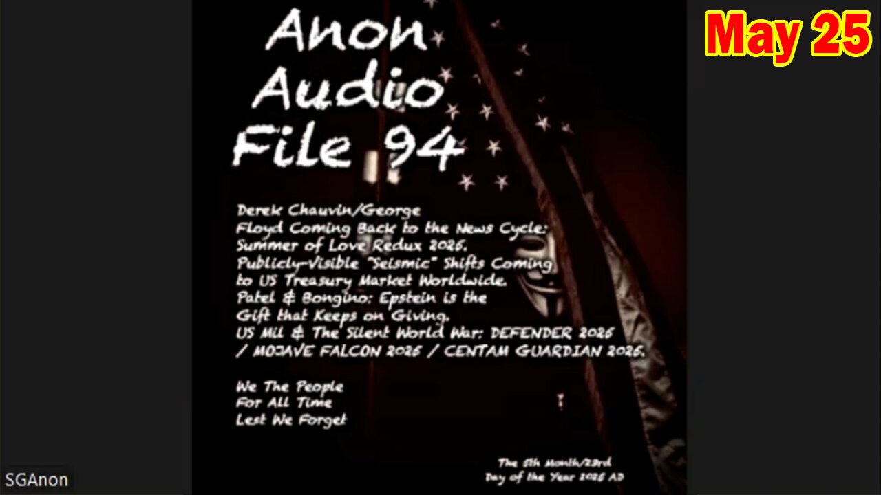 SG Anon HUGE Intel May 25: "Ongoing Worldwide Military Operations And ...