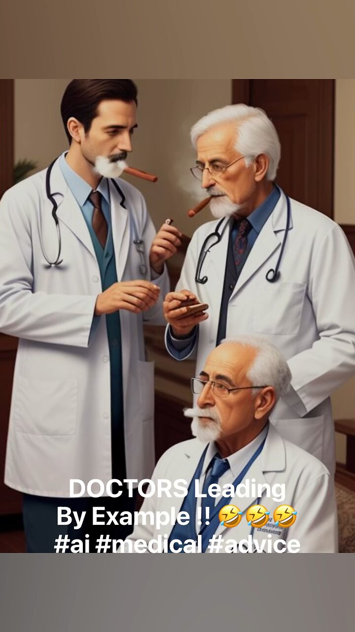 Doctors Leading By Example 🤣😂😆😝 #ai #medical #advice