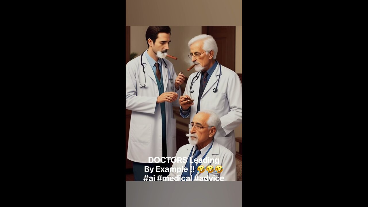 Doctors Leading By Example 🤣😂😆😝 #ai #medical #advice