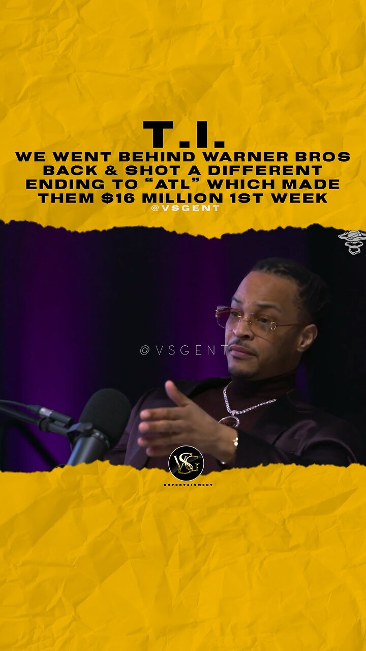 We went behind Warner bros back & shot a different ending to “ATL ...