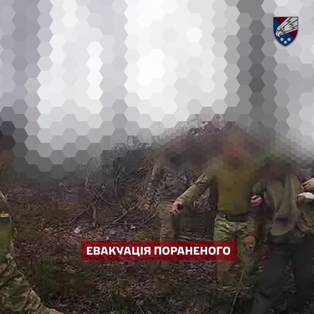 Ukrainian Paratroopers Evacuating Wounded Soldier with Robotic Vehicle