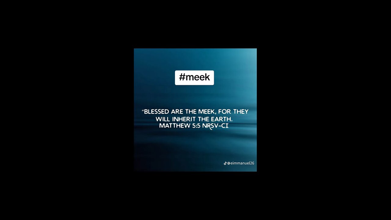 meek #beatitudes meek #beatitudes #biblebuild #bibleverse # ...