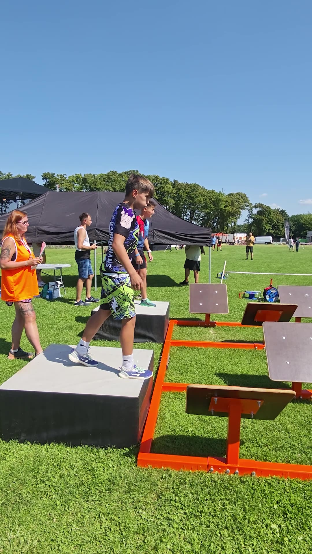 Ninja Kids Compete In Obstacle Course Race