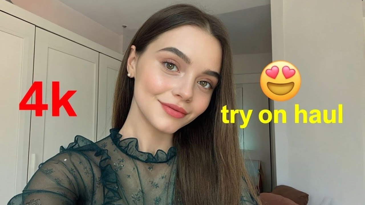 4k try on haul & transparent lingerie amazing look | summ...