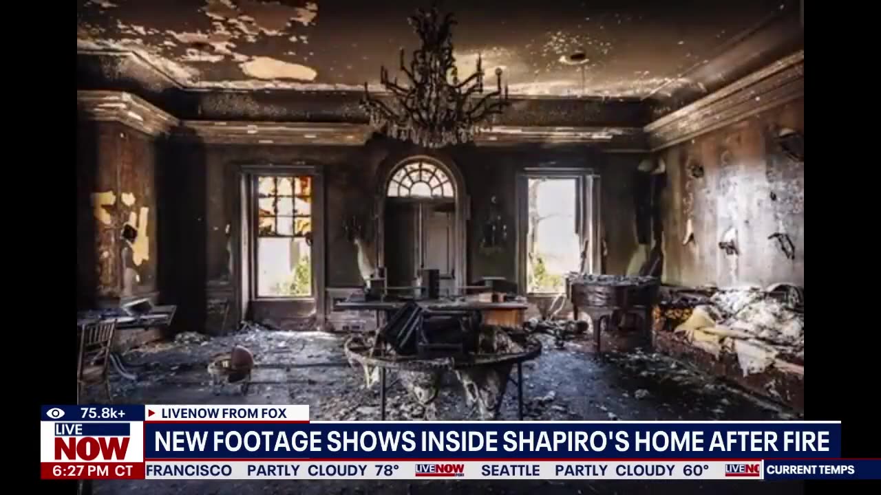 FIRST LOOK: New photos show fire damage to Gov. Shapiro's home