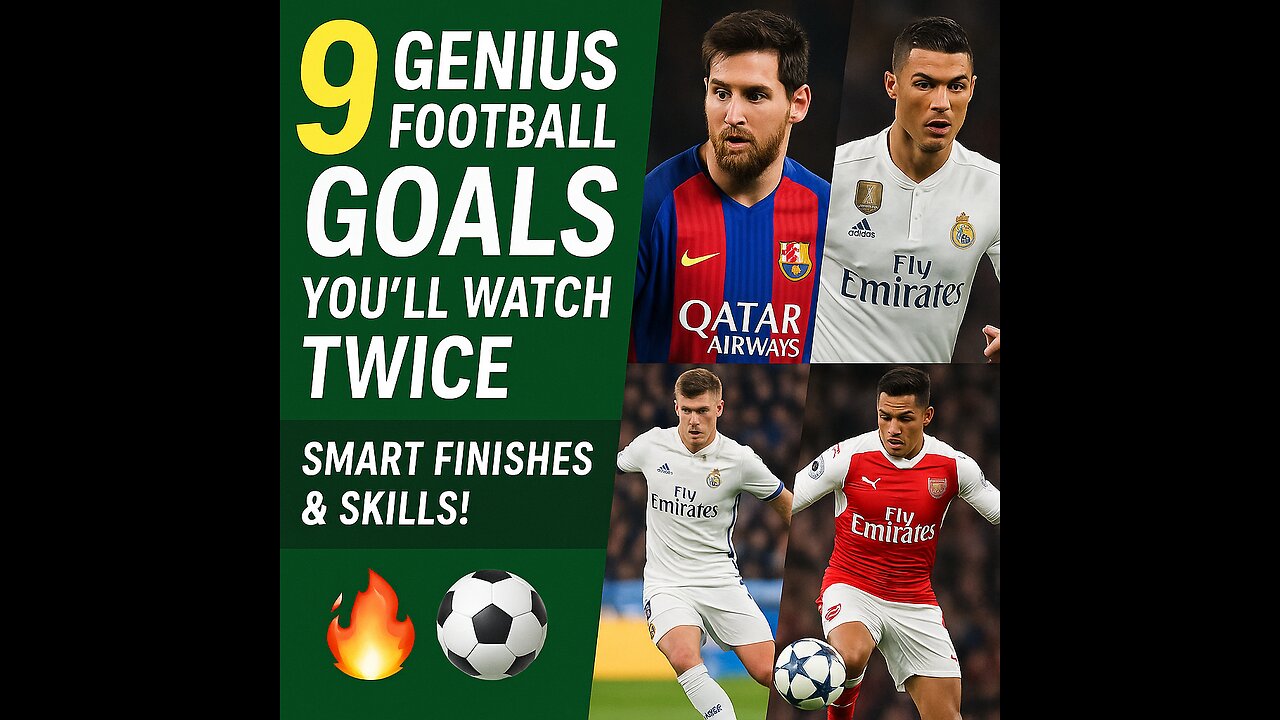9 Genius Football Goals You’ll Watch Twice – Smart Finishes & Skills! 🔥⚽