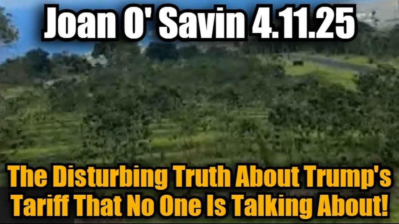 Joan O' Savin 4.11.25: The Disturbing Truth About Trump's Tariff That No One Is Talking About!