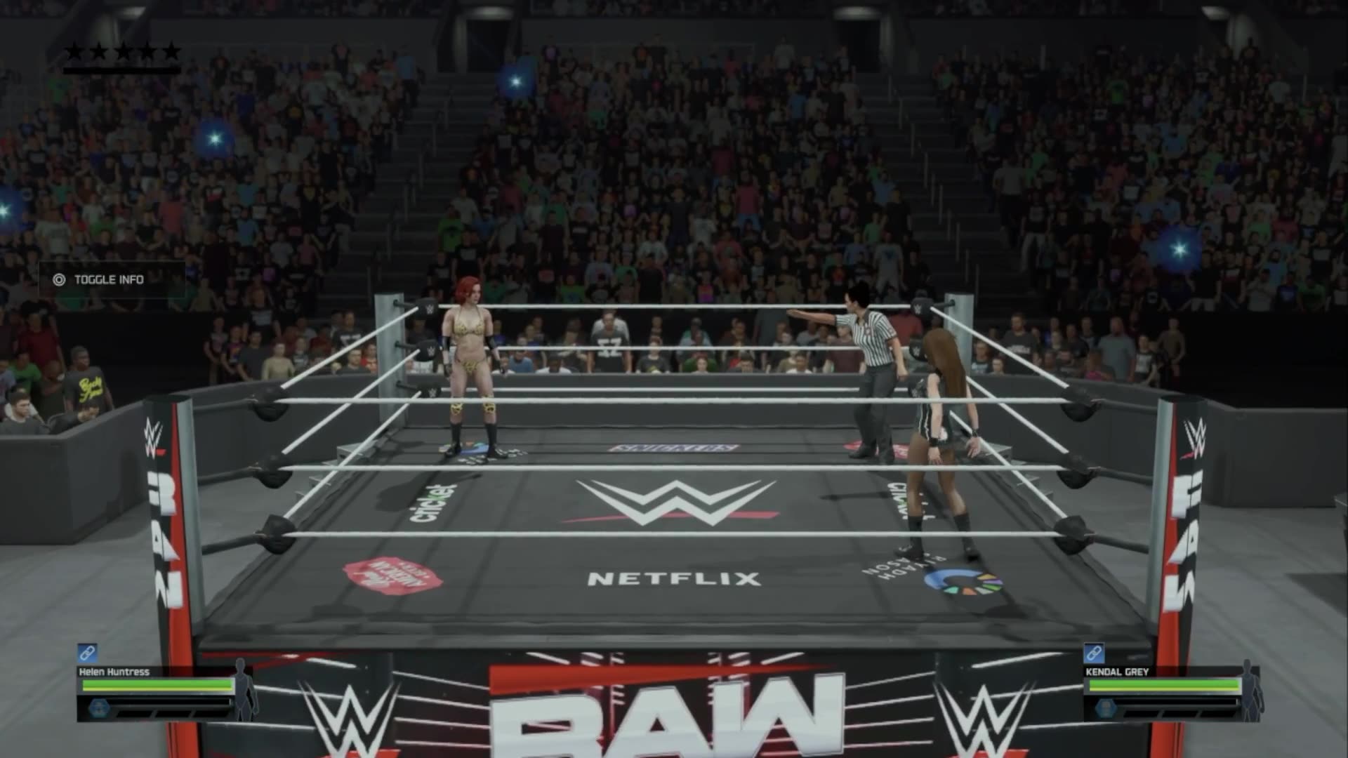 wwe 2k25 136 universe Helen Huntress VS Kendal Grey