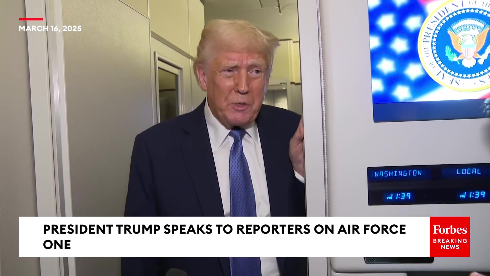 FULL AIR FORCE ONE GAGGLE: Trump Takes Multiple Questions From ...