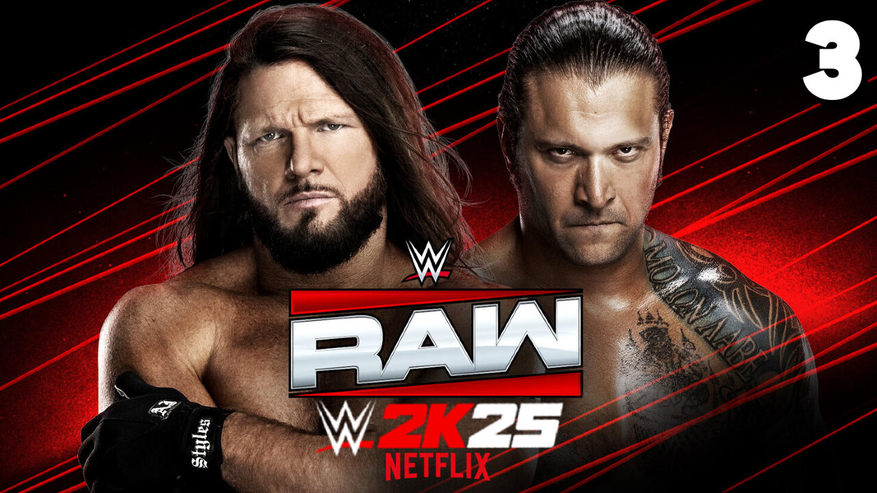WWE 2K25 Raw April 14th 2025 - Match 3: AJ is READY!