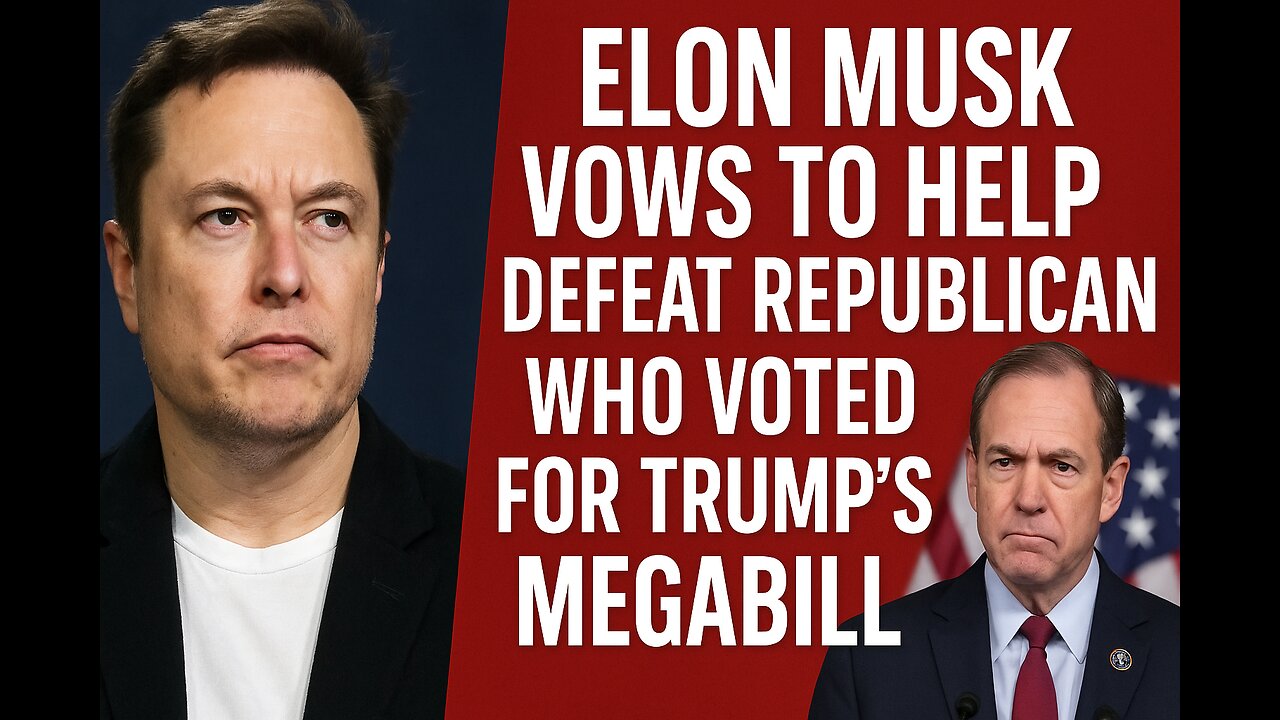 Elon Musk vows to help defeat Republican who voted for Trump's megabill