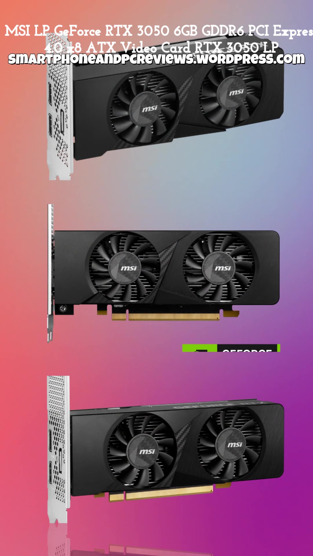 MSI LP GeForce RTX 3050 6GB - Low Profile GPU for Compact Builds! 🔥