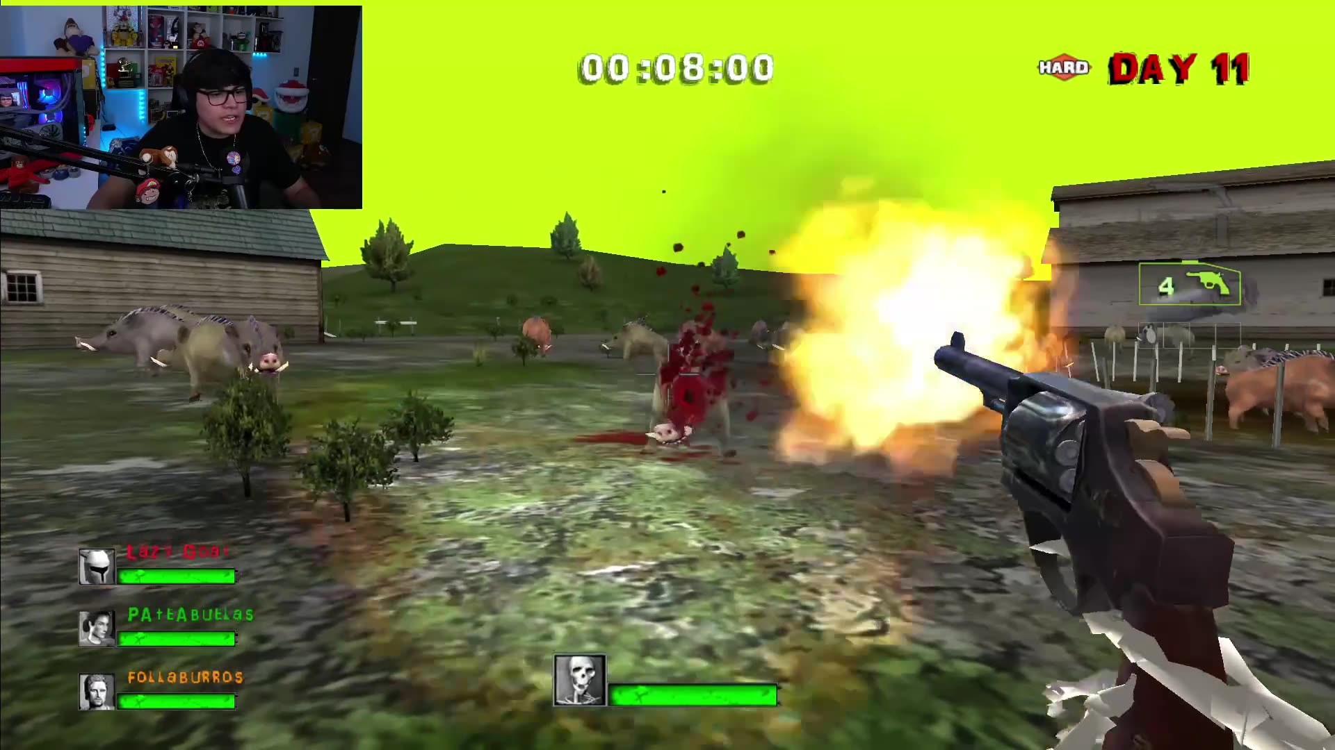 NO SE VUELVE A COMER CERDO // JUEGO DE TERROR CON FILIS, GAMSTER, AMZET