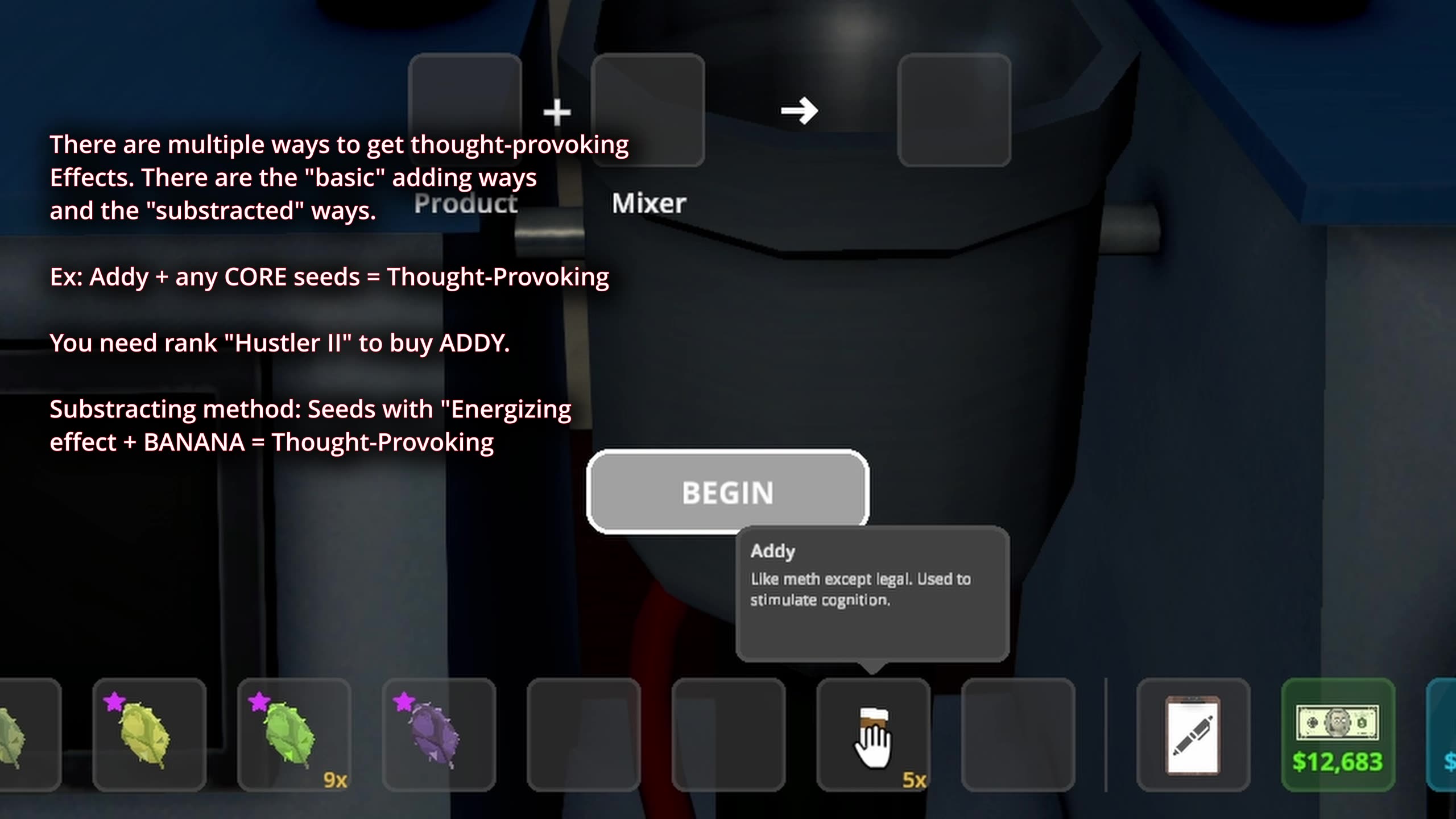 Schedule 1│How to get THOUGHT-PROVOKING Effects ( every possible ways ...
