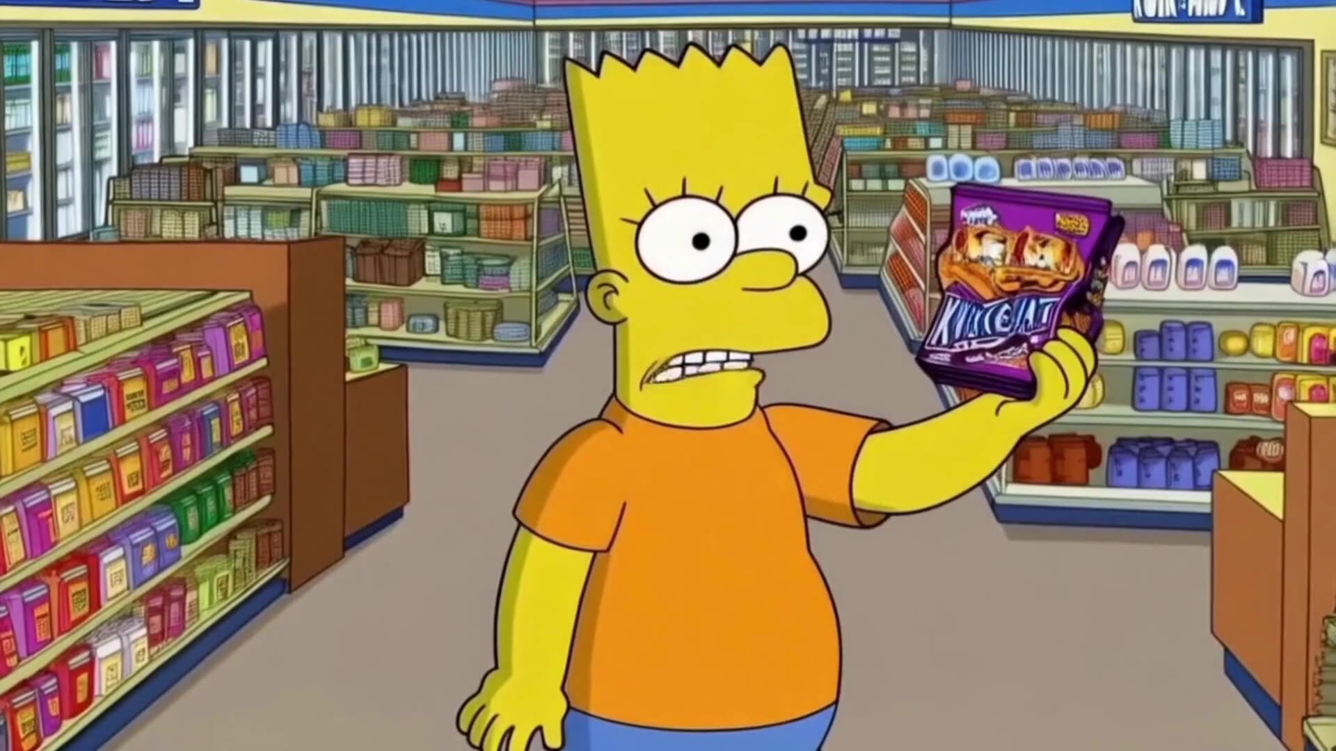 The Shrimpsons (Ep 3) - Super cursed AI generated Simpsons animation