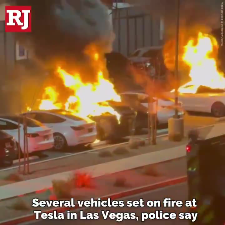 Tesla Collision Center in Vegas Hit by Arson at 2:45 AM