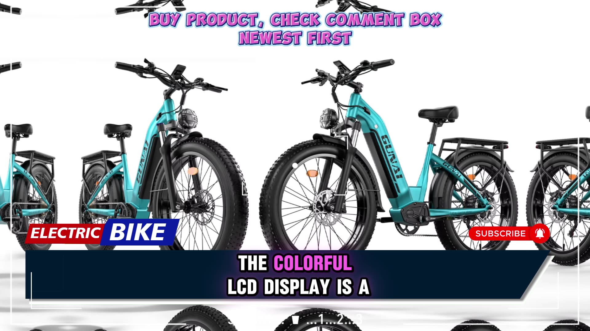 GUNAI-V Electric Bike 1000W 48V 21Ah Fatbike MTB E-bike 26" Mountain Ebike