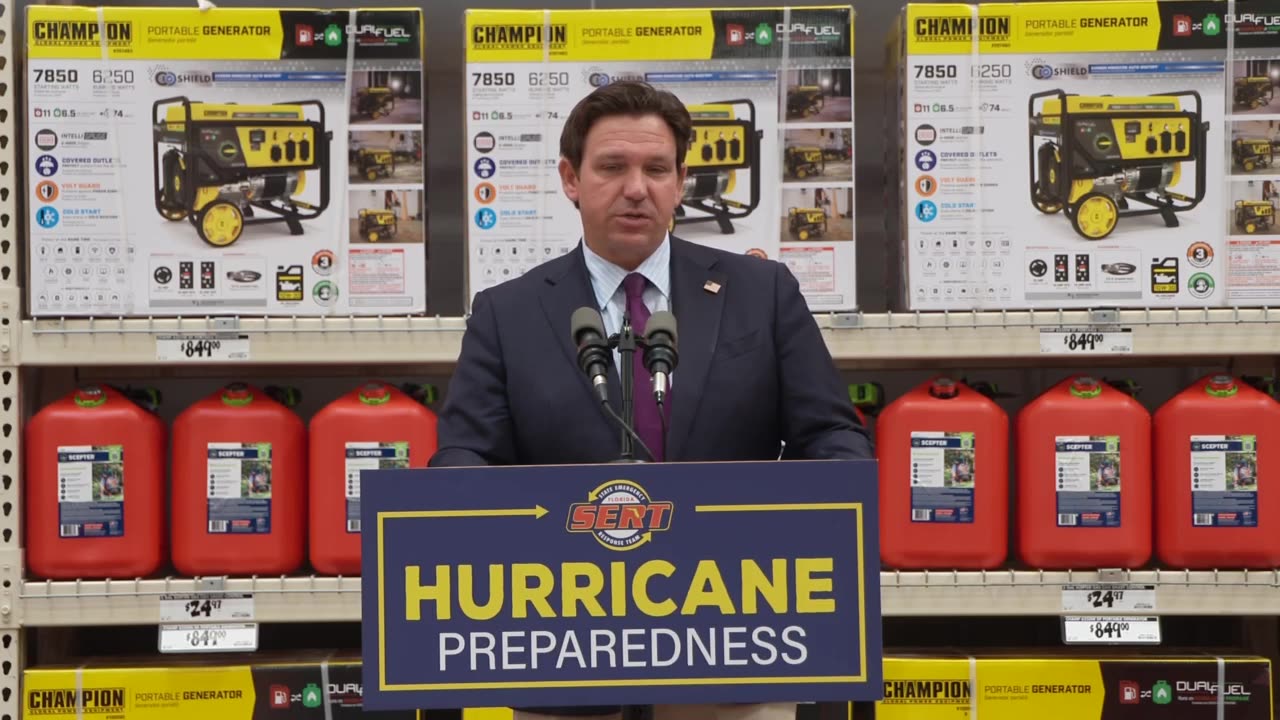 Governor DeSantis Holds Hurricane Preparedness Event