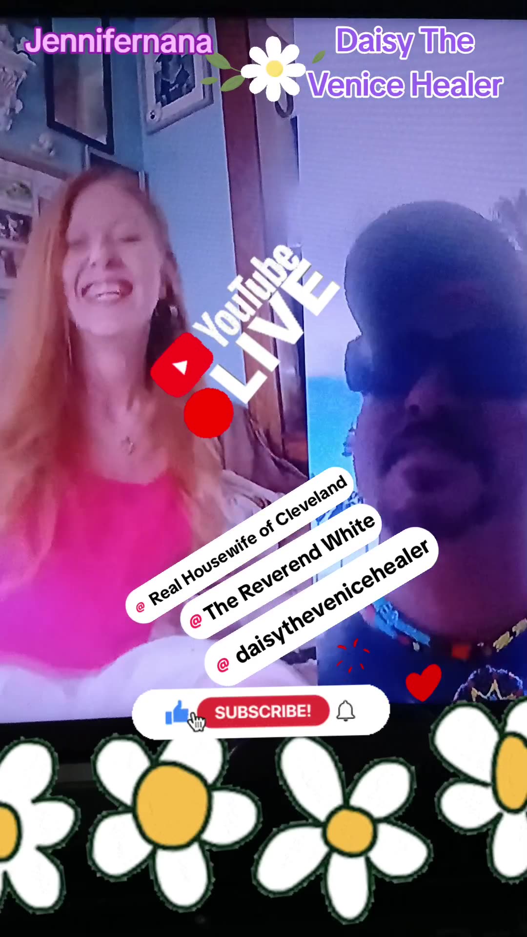Me, "REV" Reverend White, Daisy The Venice Healer & Me Livestream ...