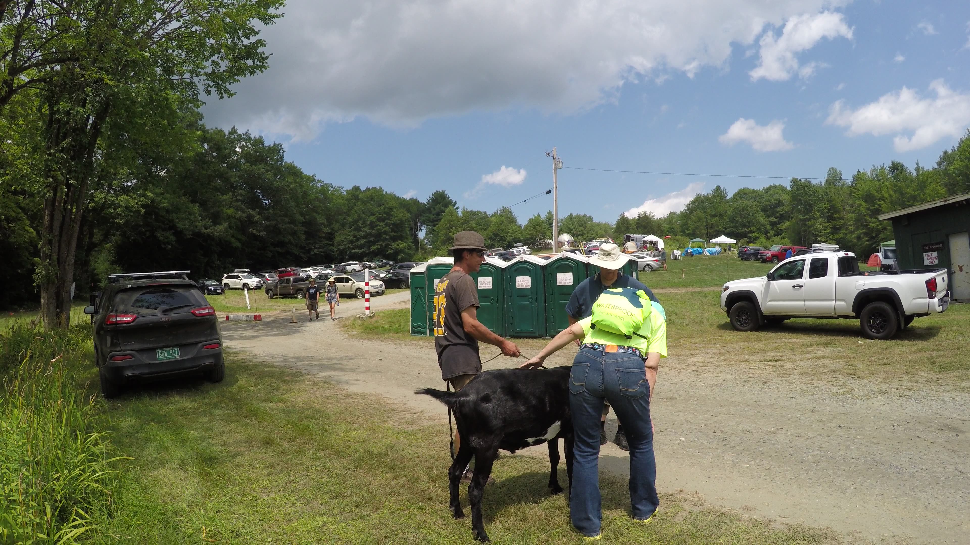Stellafane 2015, walking around with Church the goat. Star party Vermont
