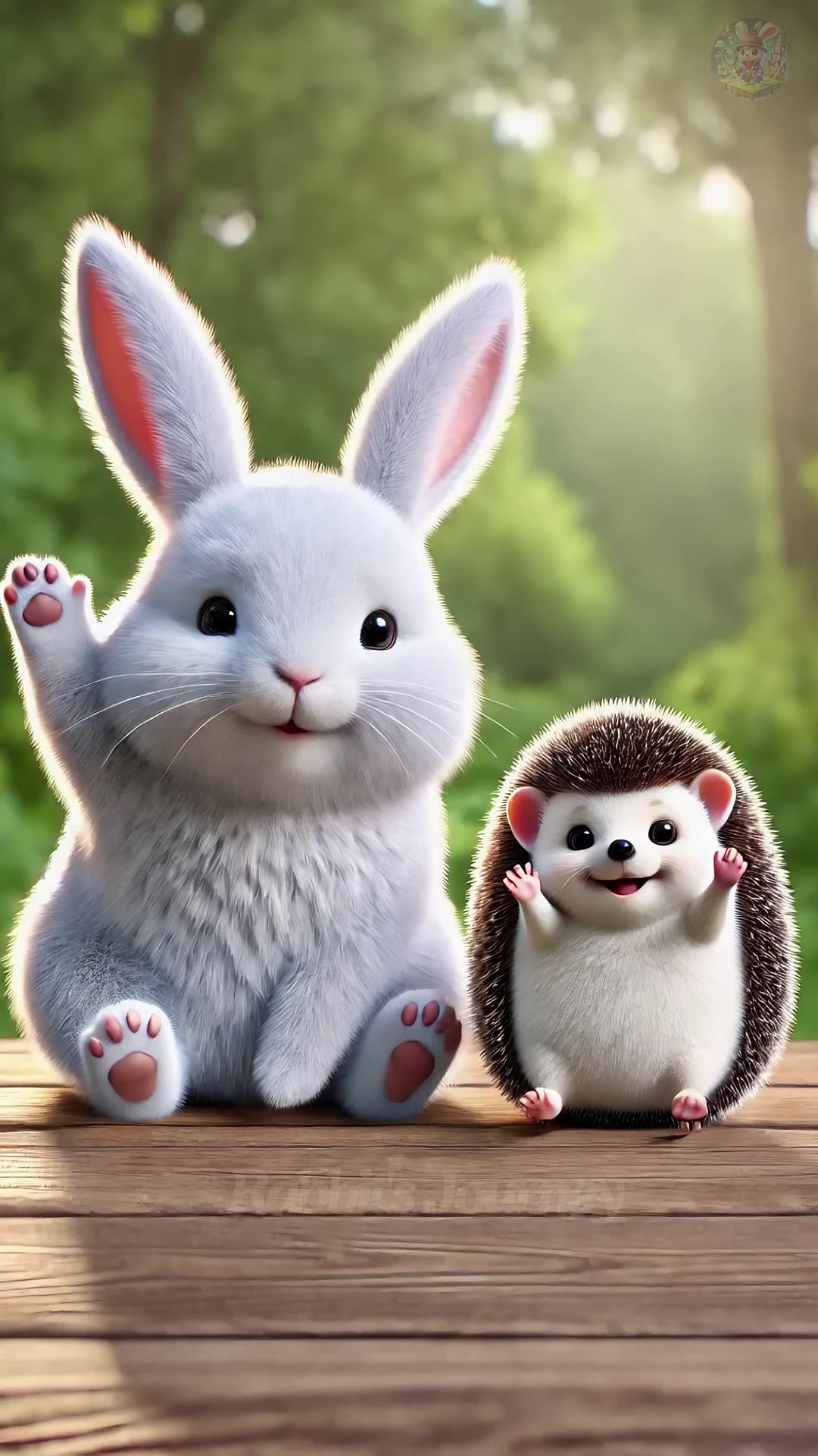 A rabbit helps a little hedgehog floating in the water 🐰 #RabbitRescue ...