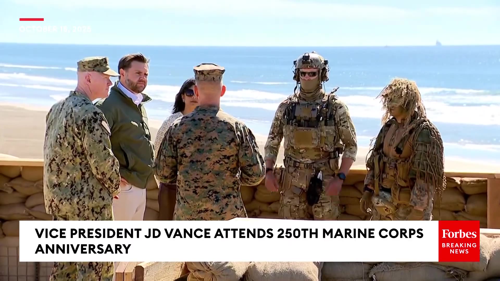 Vice President JD Vance Spotted At 250th Marine Corps Anniversary