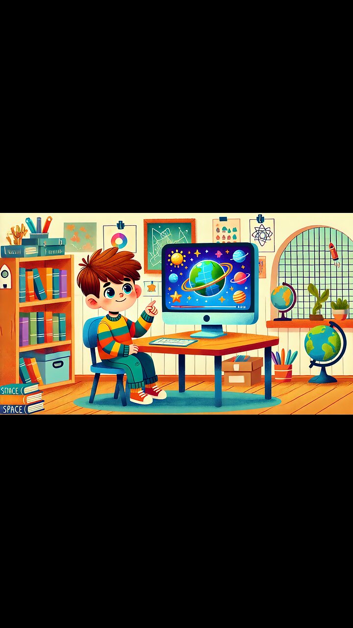 The Wise Computer and the Curious Kid story for kids in english