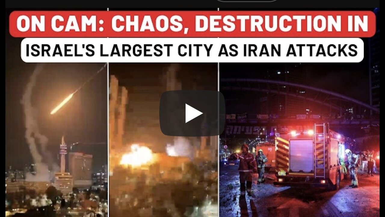 Chaos In Israel's Largest City As Iran's Revenge Attack Causes Damage ...