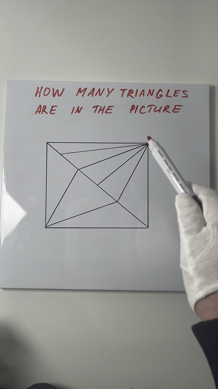 How Many Triangles Are in the Picture? 🤯 | Can You Solve It?