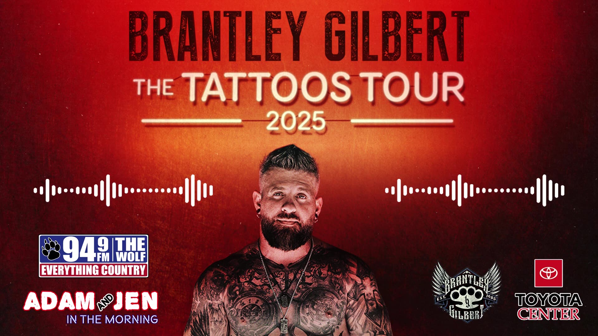 Brantley Gilbert Interview with Adam & Jen ⧸ Feb. 21st, 2025