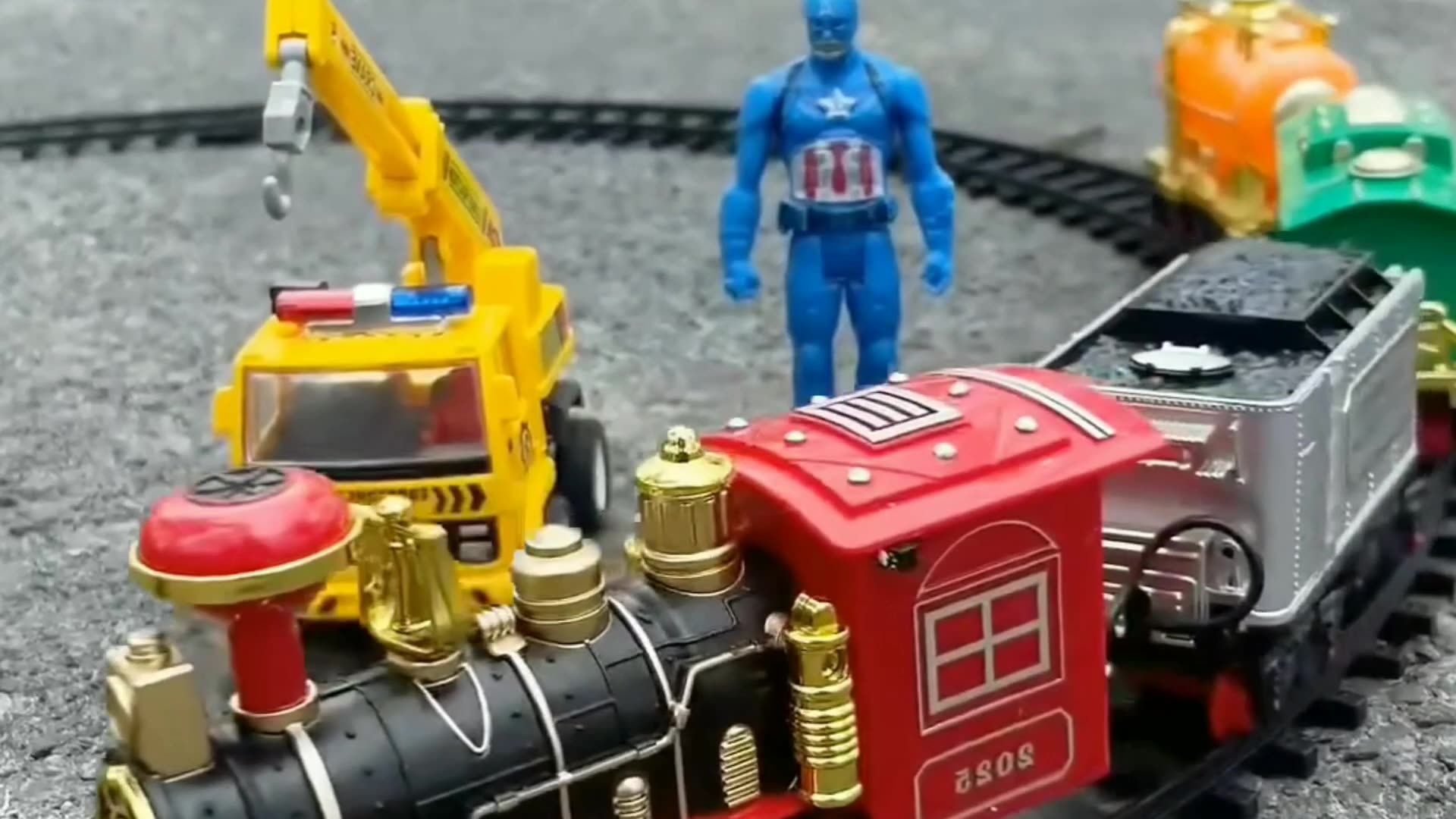 Kids Freight Train Toy Set – Educational Cargo Train Playset for Children