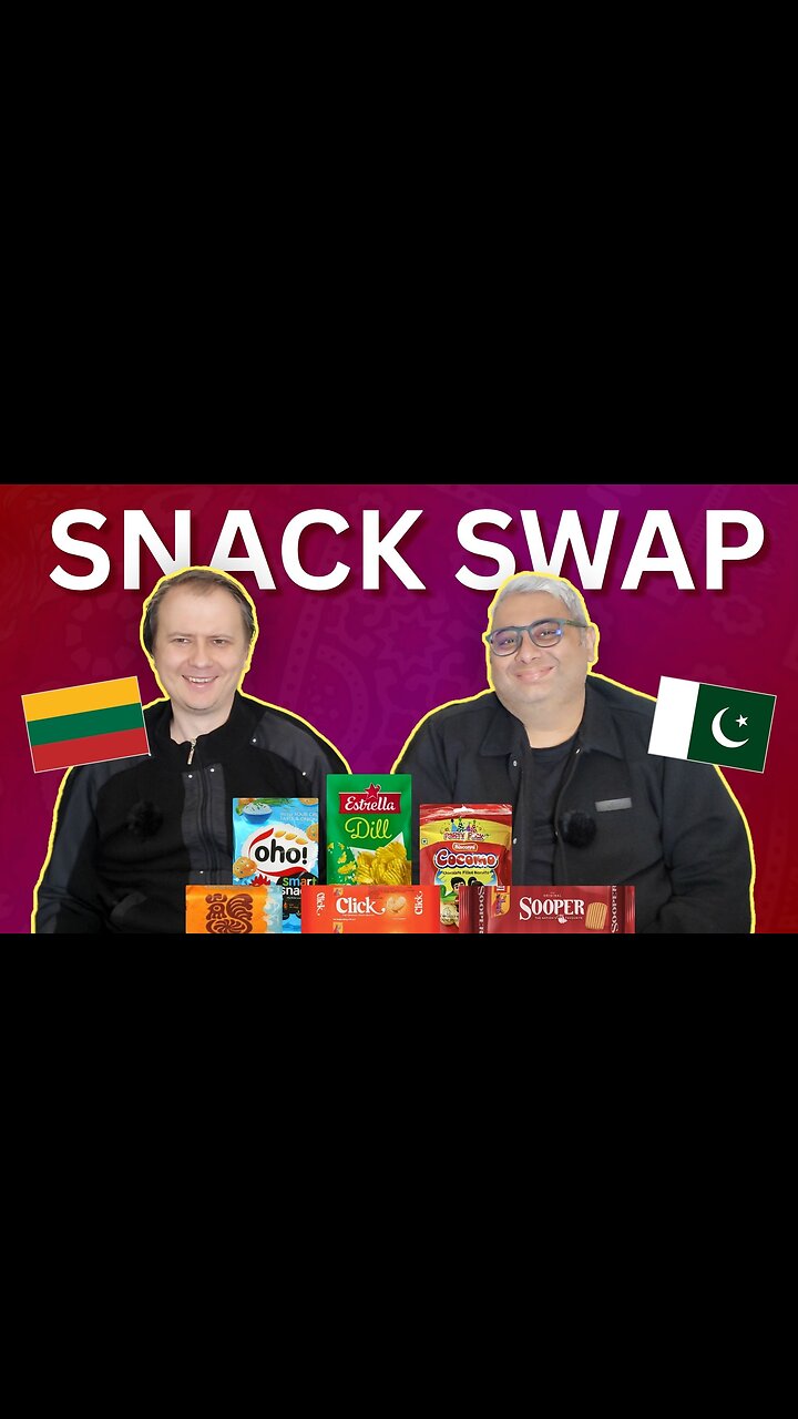 Snack Swap: Pakistani vs Lithuanian Snacks! 🍫🍪 | #CuriousReactions