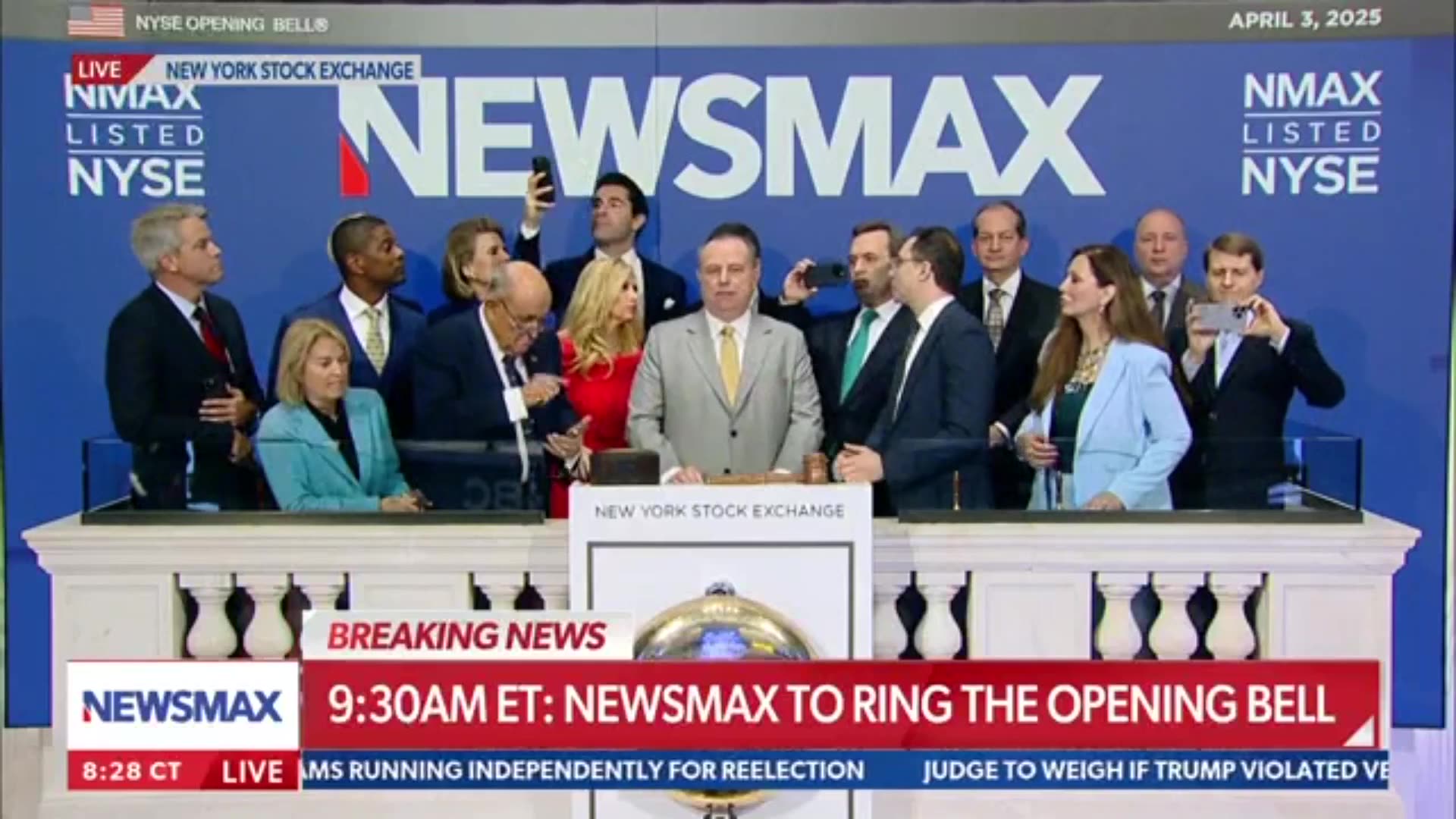 [2025-04-03] NEWSMAX CEO Chris Ruddy rings NYSE opening bell