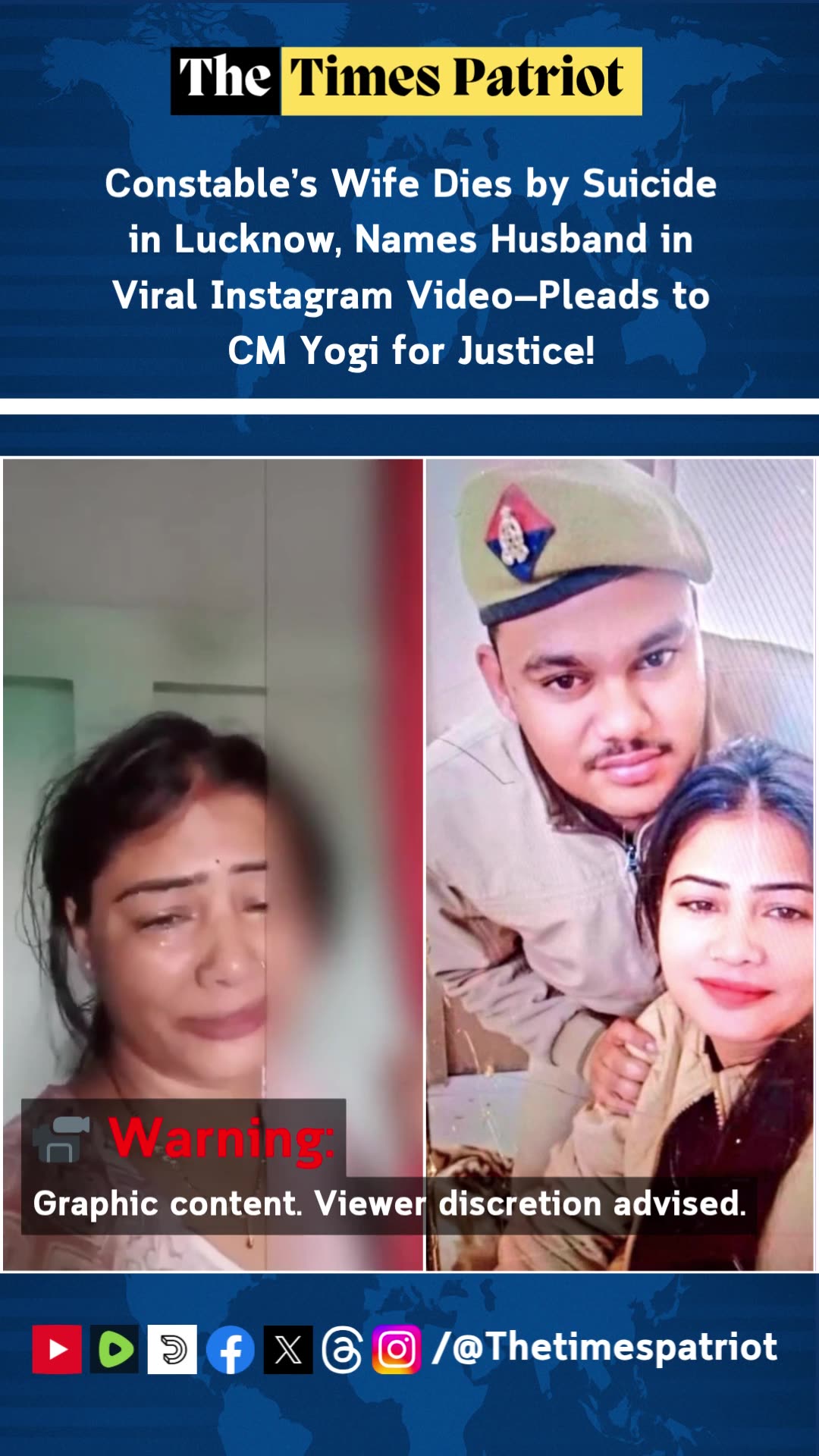 Constable’s Wife Dies by Suicide in Lucknow, Names Husband in Viral ...