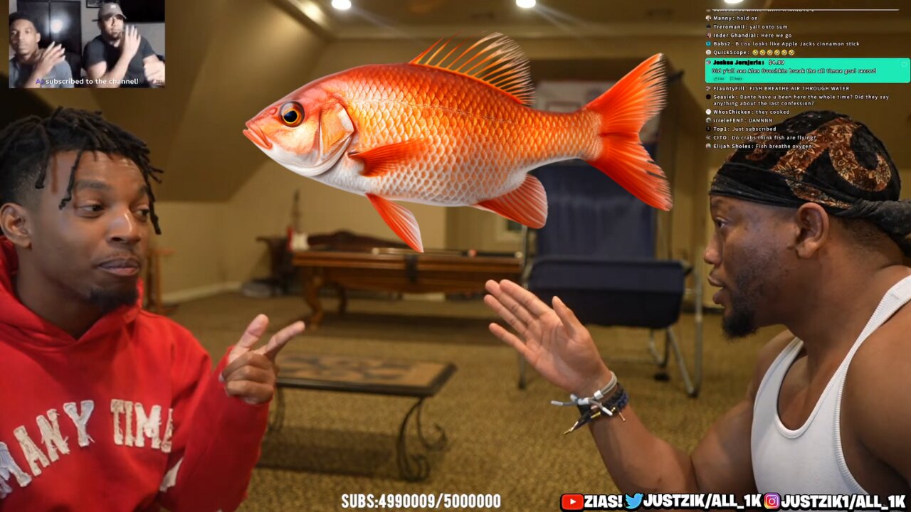 B Lou and Zias Start to Question if Fish Can See Air Since Humans Can ...