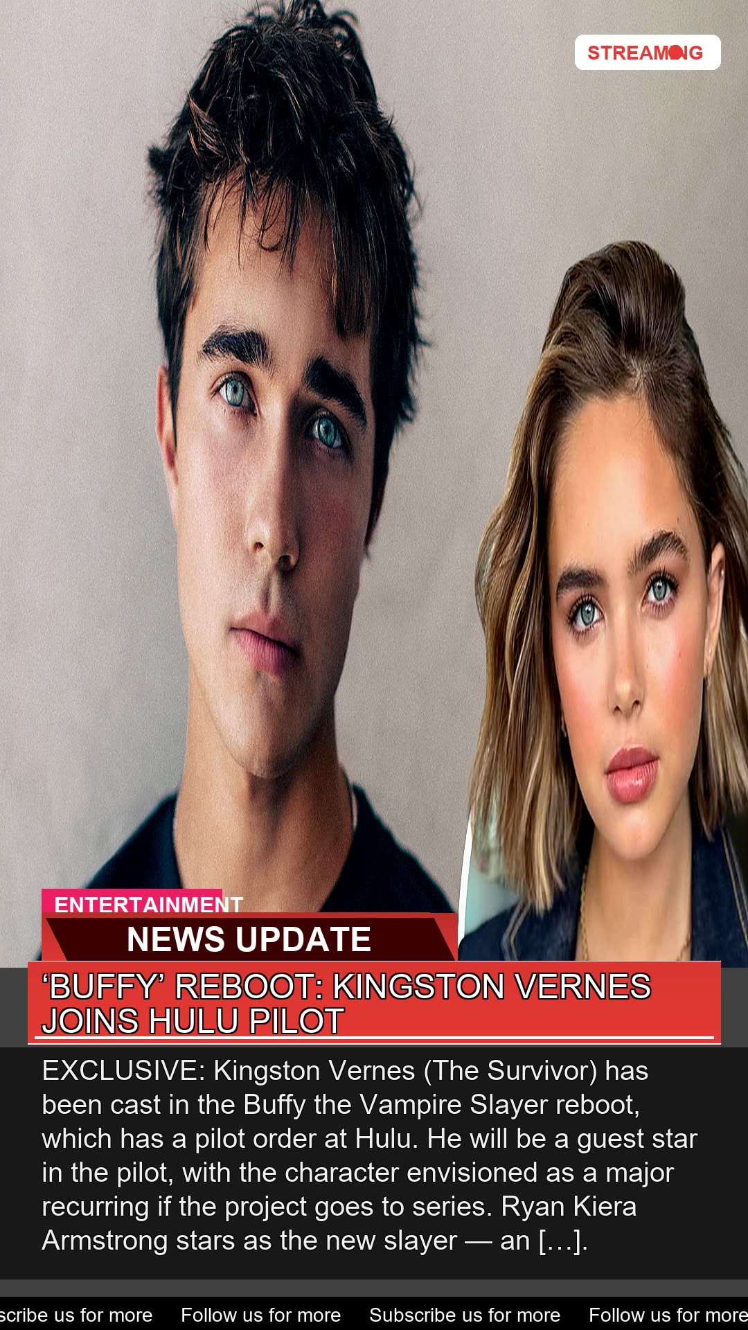 Buffy Reboot Kingston Vernes Joins Hulu Pilot