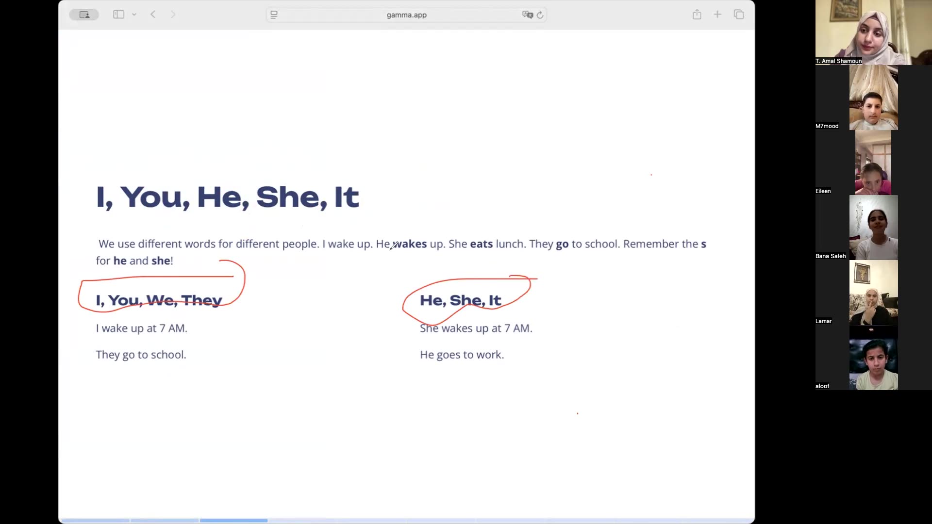 Daily Routine Part 1 Class (7)