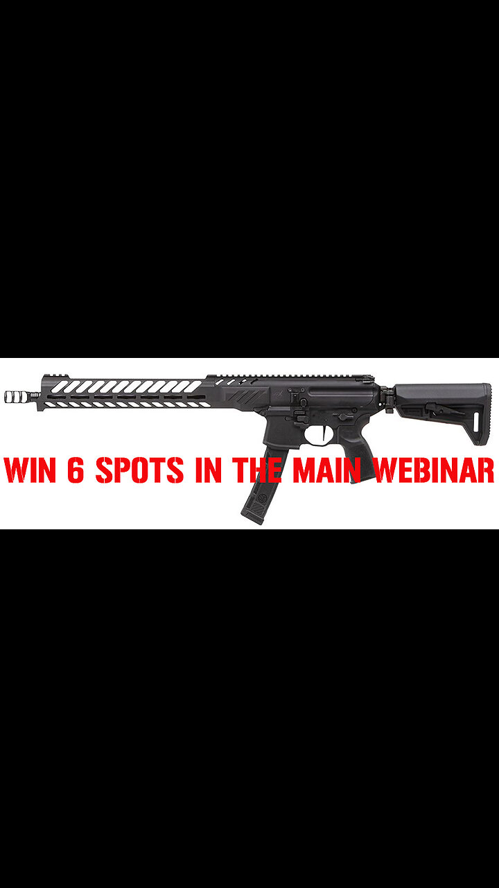 SIG SAUER MPX PCC 9mm MINI #3 FOR 6 SEATS IN THE MAIN WEBINAR