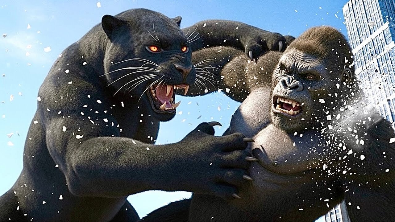 King Kong vs. Black Panther : Cinematic Battle of Legends | 4K Movie