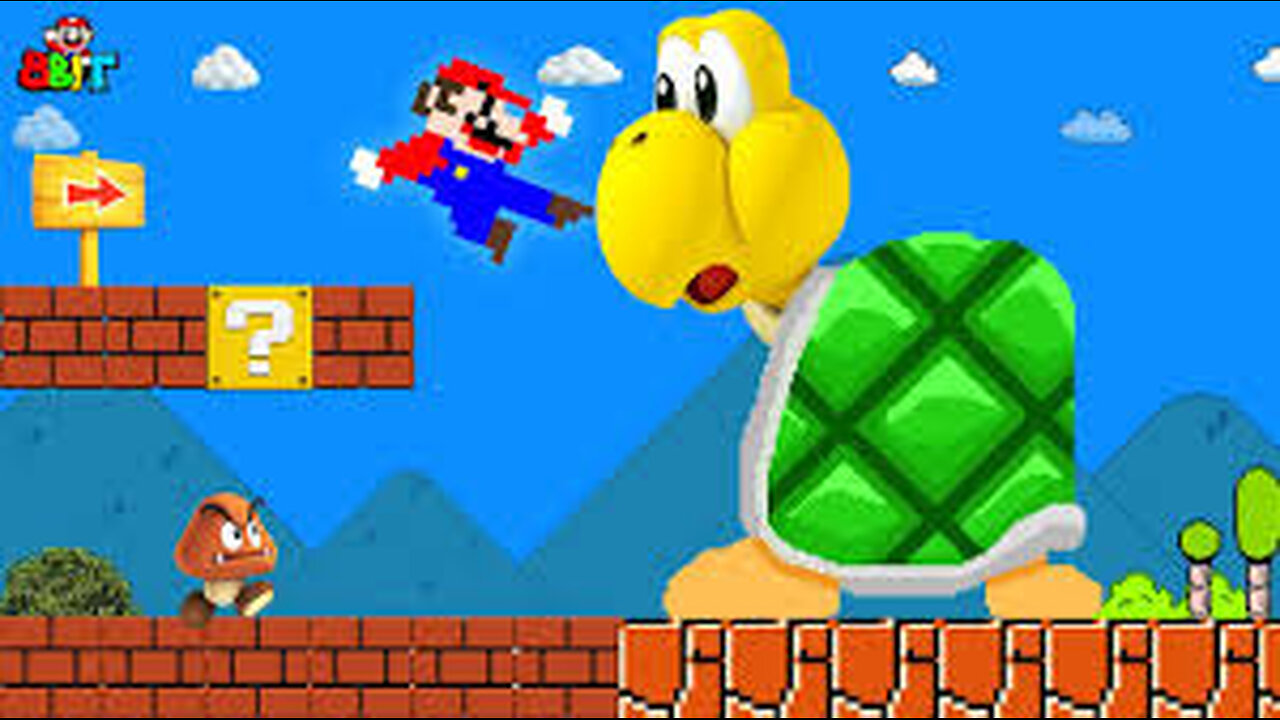 Super Mario Bros. but Everything Mario touches turns into REALISTIC ...