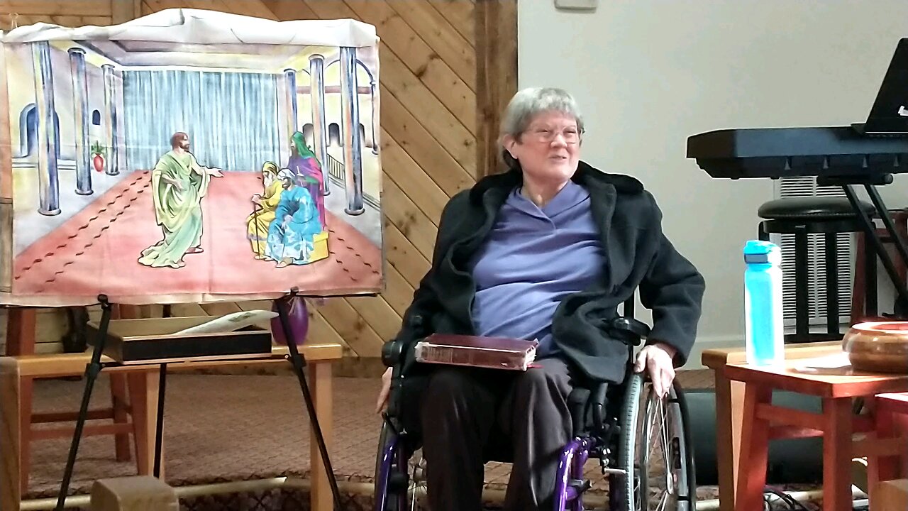 Easter Story Pastor's wife Faye Pruitt