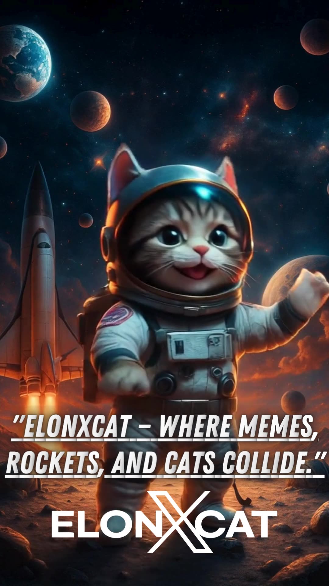 ElonXCat Exploring the Future of Memes in Space 🚀🪐 || ELONXMUSK ...
