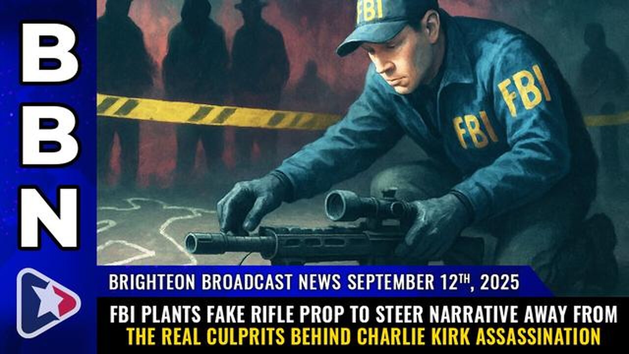BBN Sep 12, 2025 - FBI plants FAKE rifle prop to steer narrative away ...