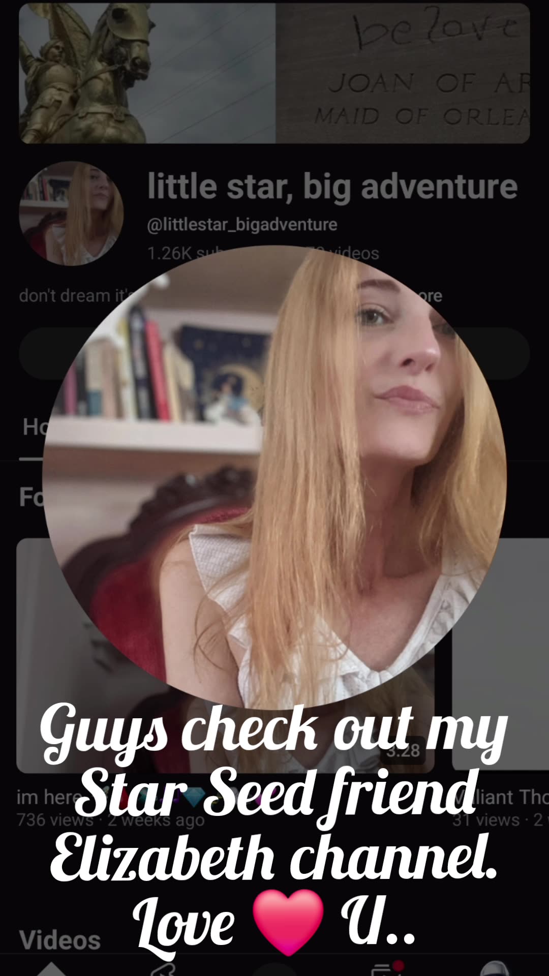 My galactic Journey part 186. Cosmic Reading, Elizabeth SSP Elf being