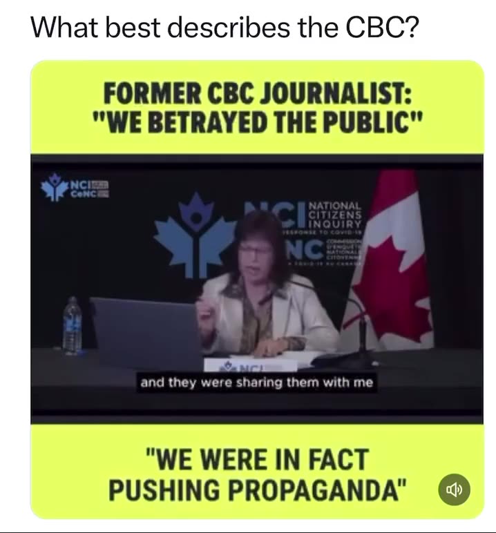FORMER CBC JOURNALIST : "WE BETRAYED THE PUBLIC"