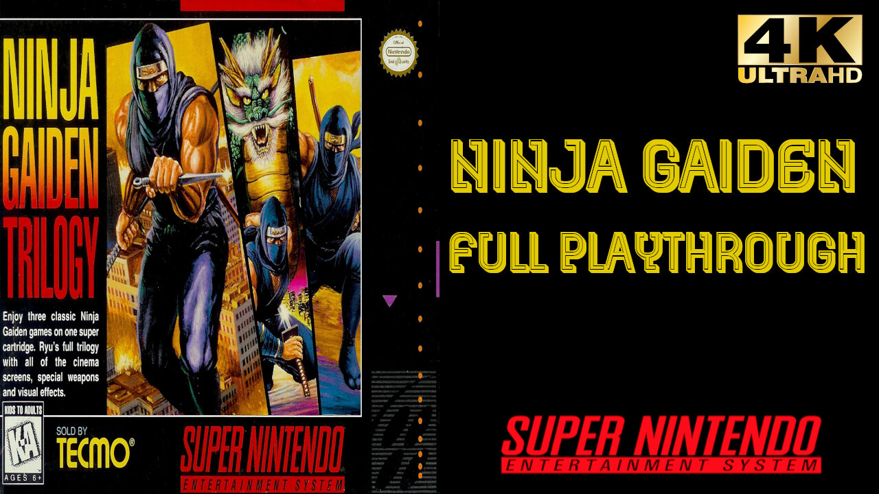 Ninja Gaiden Trilogy - Super Nintendo - Ninja Gaiden