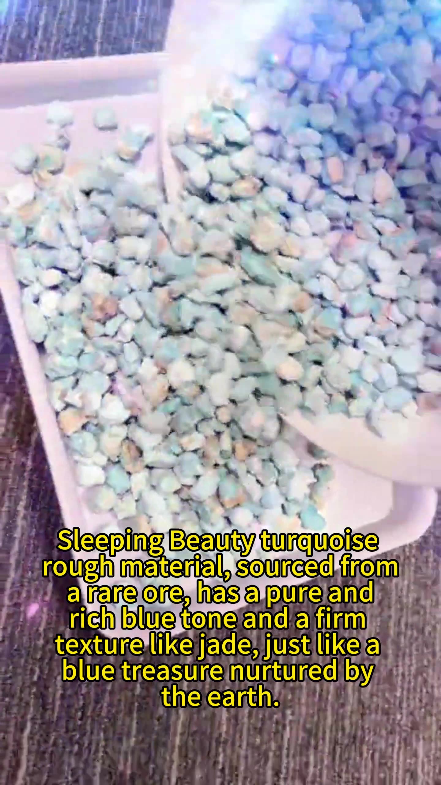 250314-1 Sleeping Beauty turquoise rough material